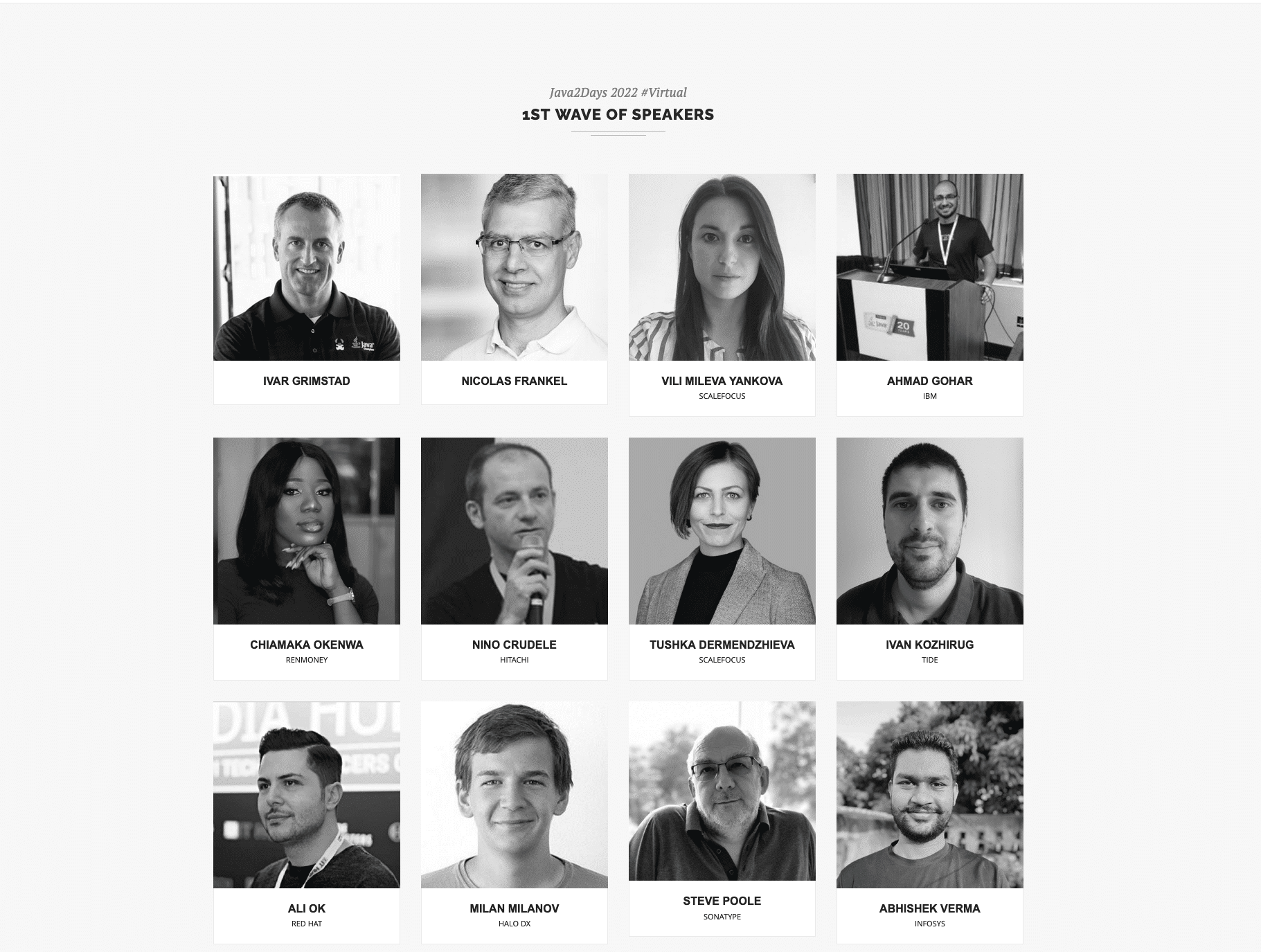 The 1st Wave of Speakers @ Java2Days 2022 Are Announced – Java2Days 2022